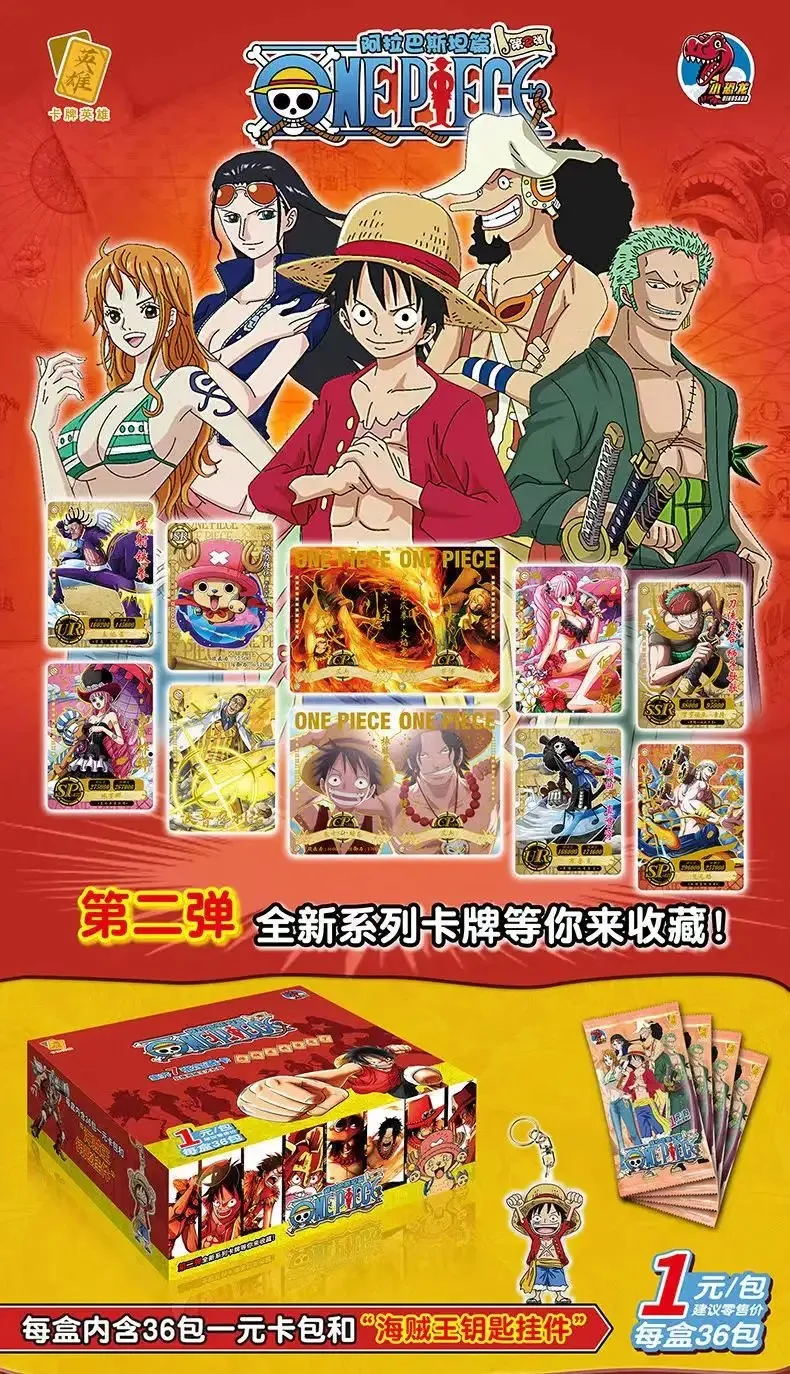 Kabago V6 One Piece Collectible Cards Booster Box Rare Luffy Nami