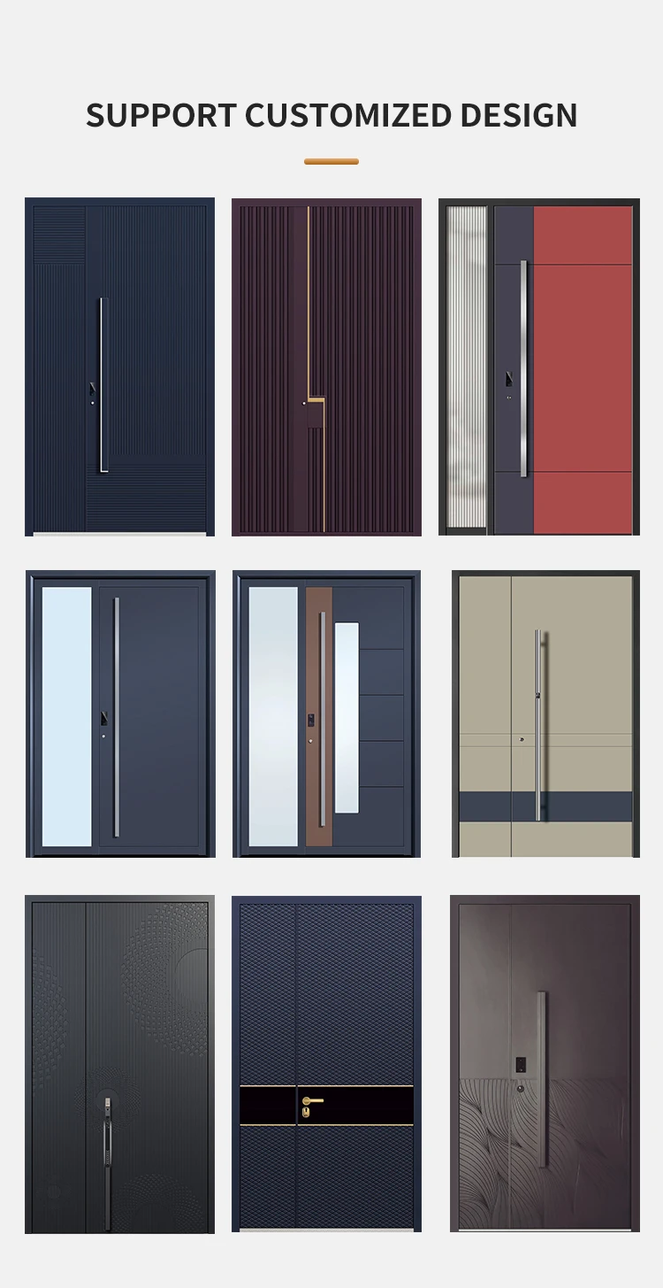 Luxury Smart Multi Lock Entrance Doors - Anti-Theft Security