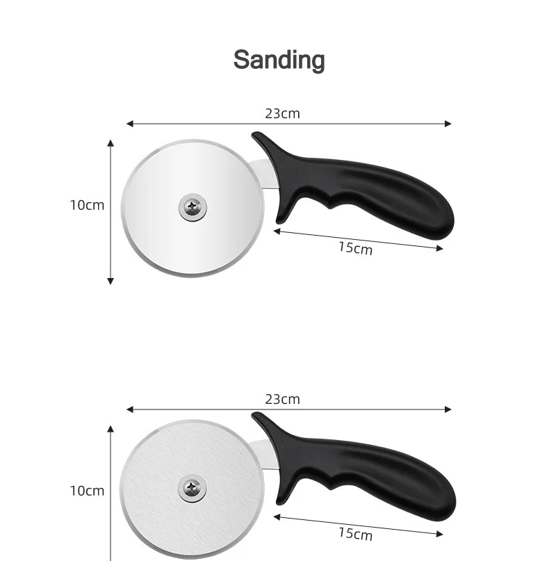 Stainless Steel Kitchen Pizza Kit Gadgets Round Shape Pizza Cutter ...