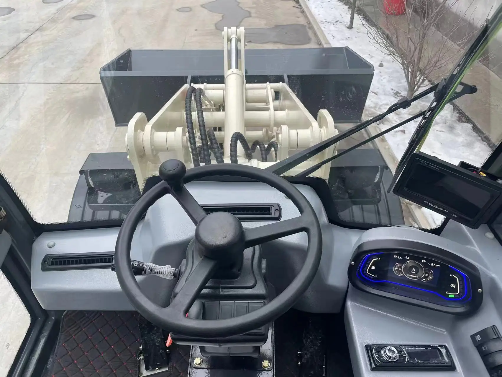 Chinese Hydraulic Joystick Control Mini Farm Tractor Wheel Loader For ...