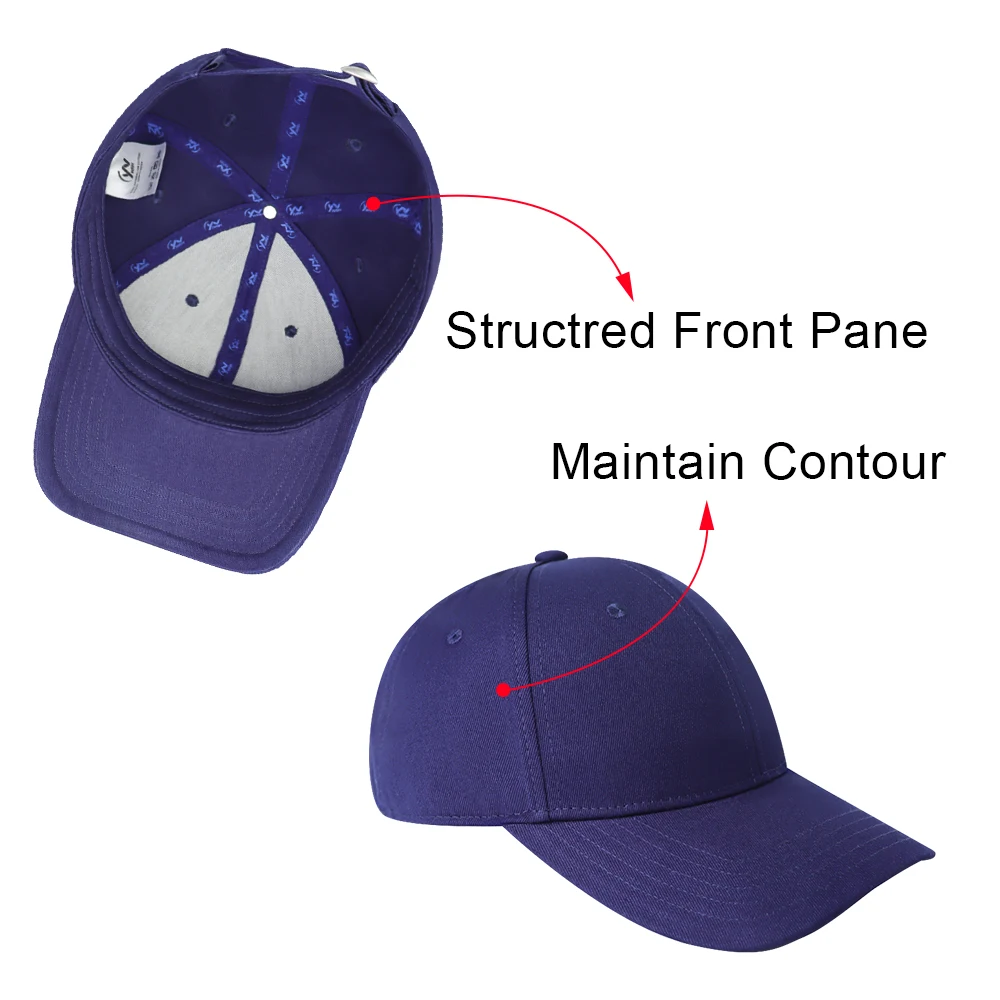 Custom Printed Baseball Cap 100% Cotton 6 Panel Baseball Cap Hat ...