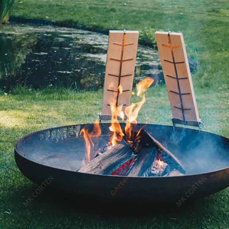 Simple Design Fire Bowl Portable Brazier Outdoor Heater Wood Burning ...
