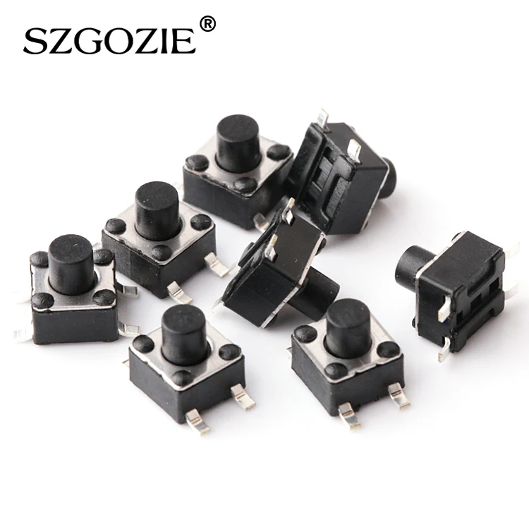 6x6 Tact Switch Button 6*6mm Tactile Switch 4 Pin Smd Tact Switch ...