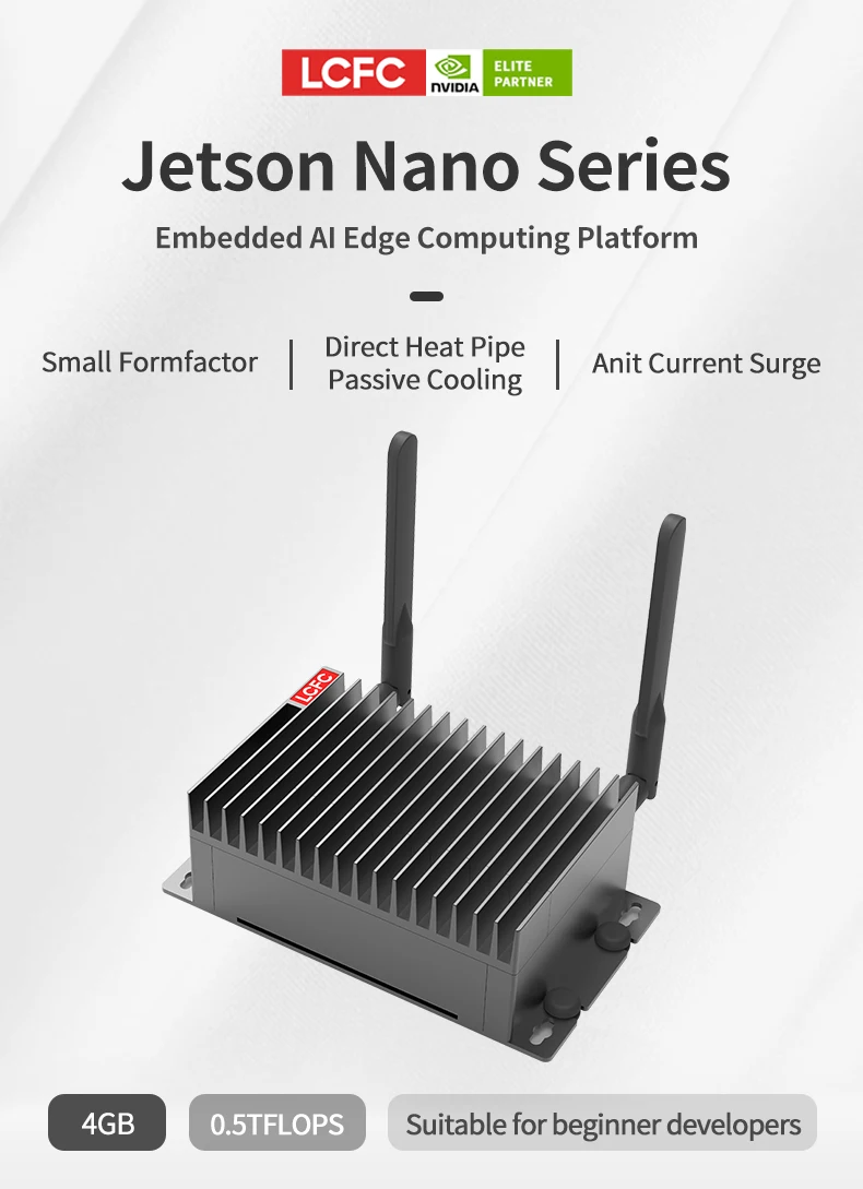 Jetson Nano 4G Development Board AI Edge Computing Fanless Real-time ...