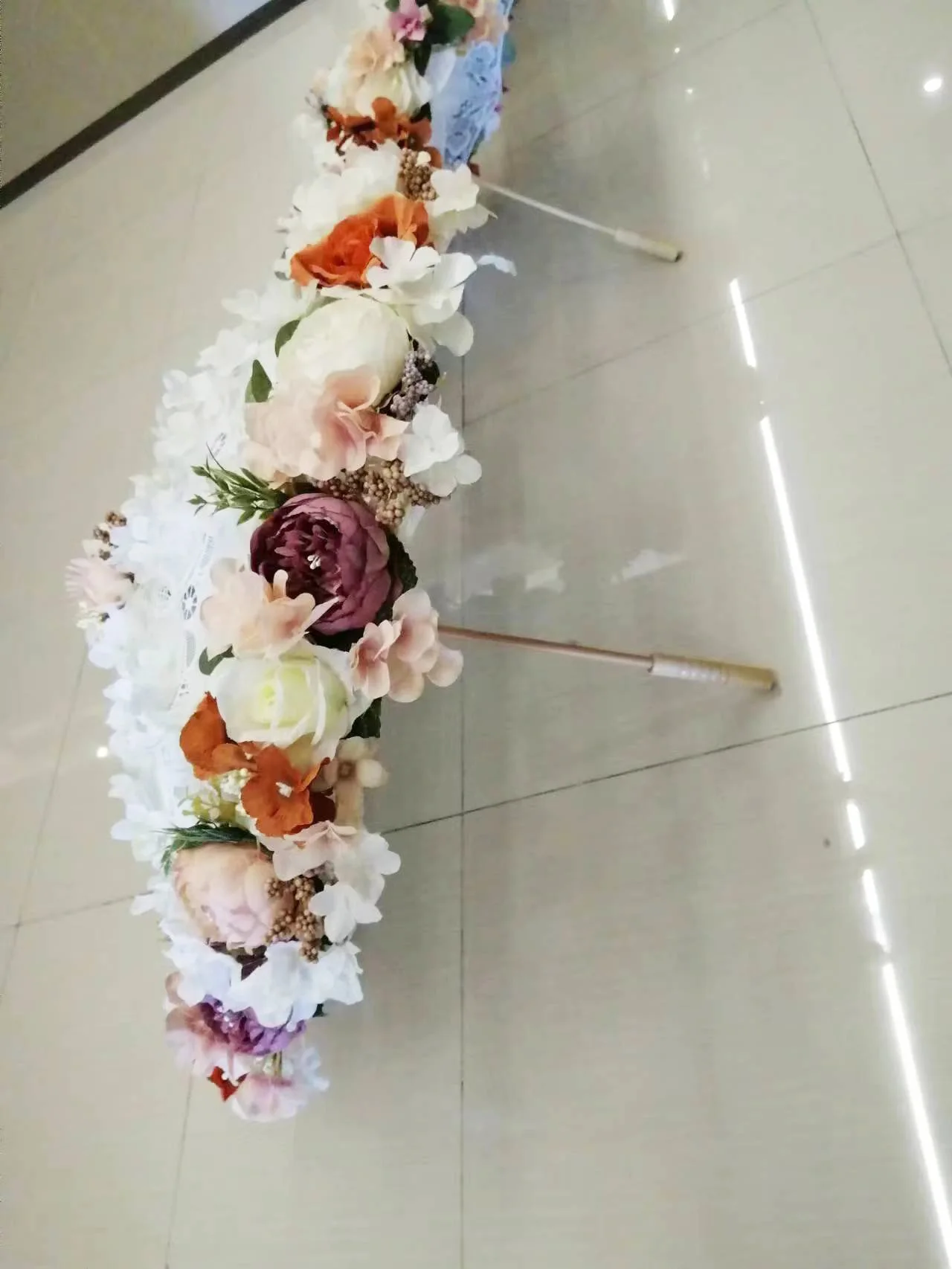 K102 Poppy Window Display - Large Organza Flower Props