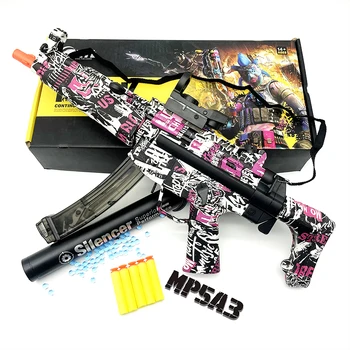Soft Bullet Dart Toy Gun Game Playing Gel Blaster Bombs Machine Gun ...