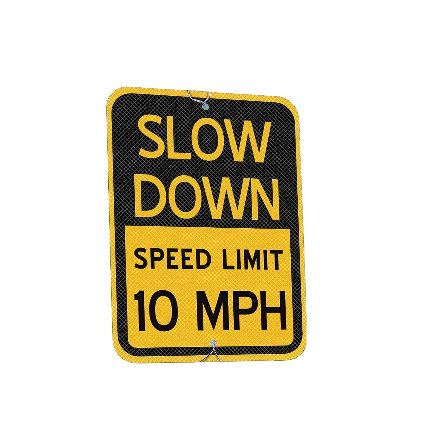 Slow speed limit safety sign, speed limit sign, reflective thick ...