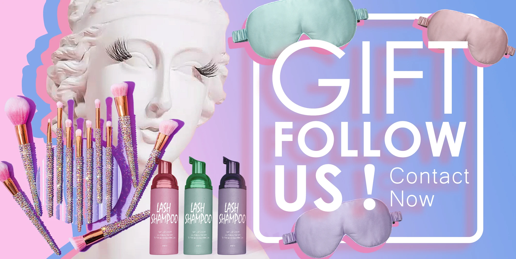 Eyelash Washer Lash Washing Machine Mini Strip Eyelash Makeup Brush ...