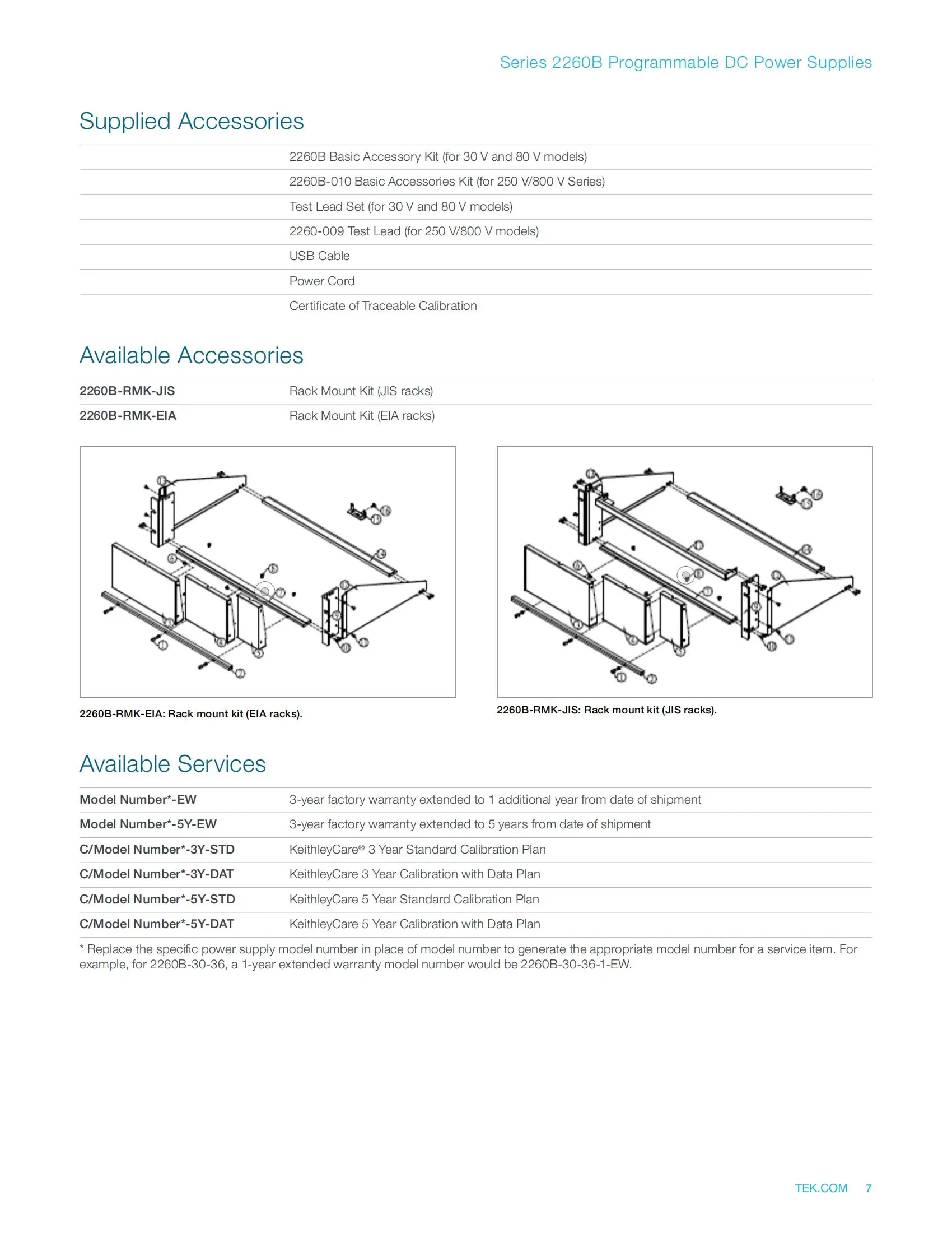Tektronix DC Programmable Power Supply 360W /720W/1080W Tektronix 2260B ...
