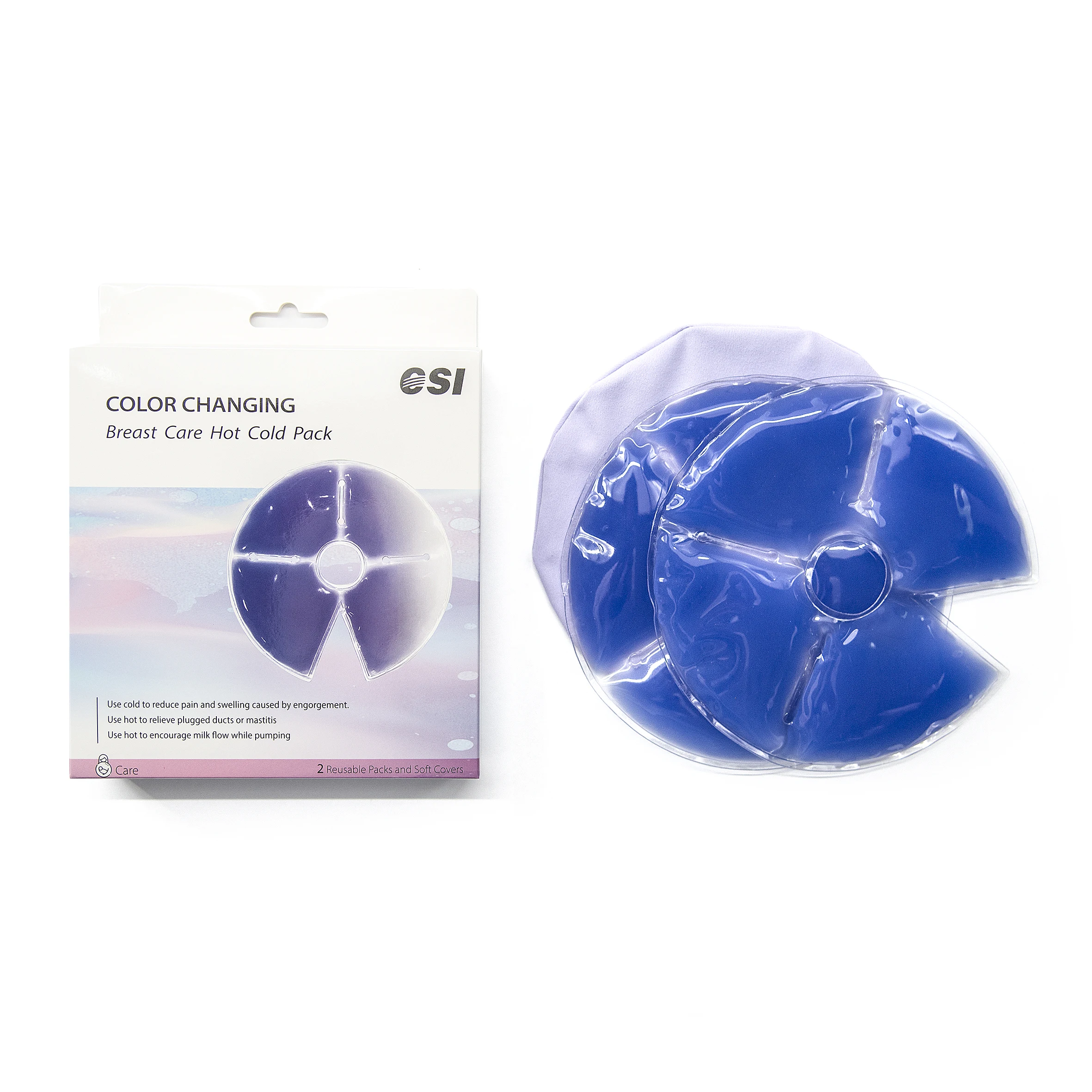 CSI Reusable Liquid Gel Heating Discoloration Breast Gel Pack Color ...