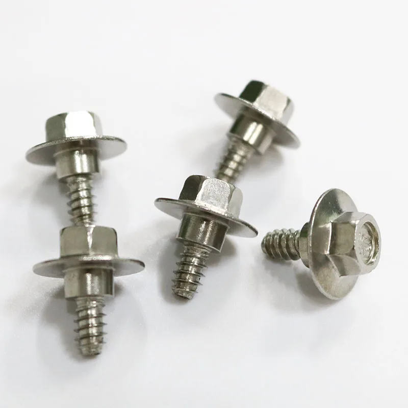 Stainless Steel Hexagonal Flange Bolts M5 M6 M8 M10 M12 Steel Shoulder ...