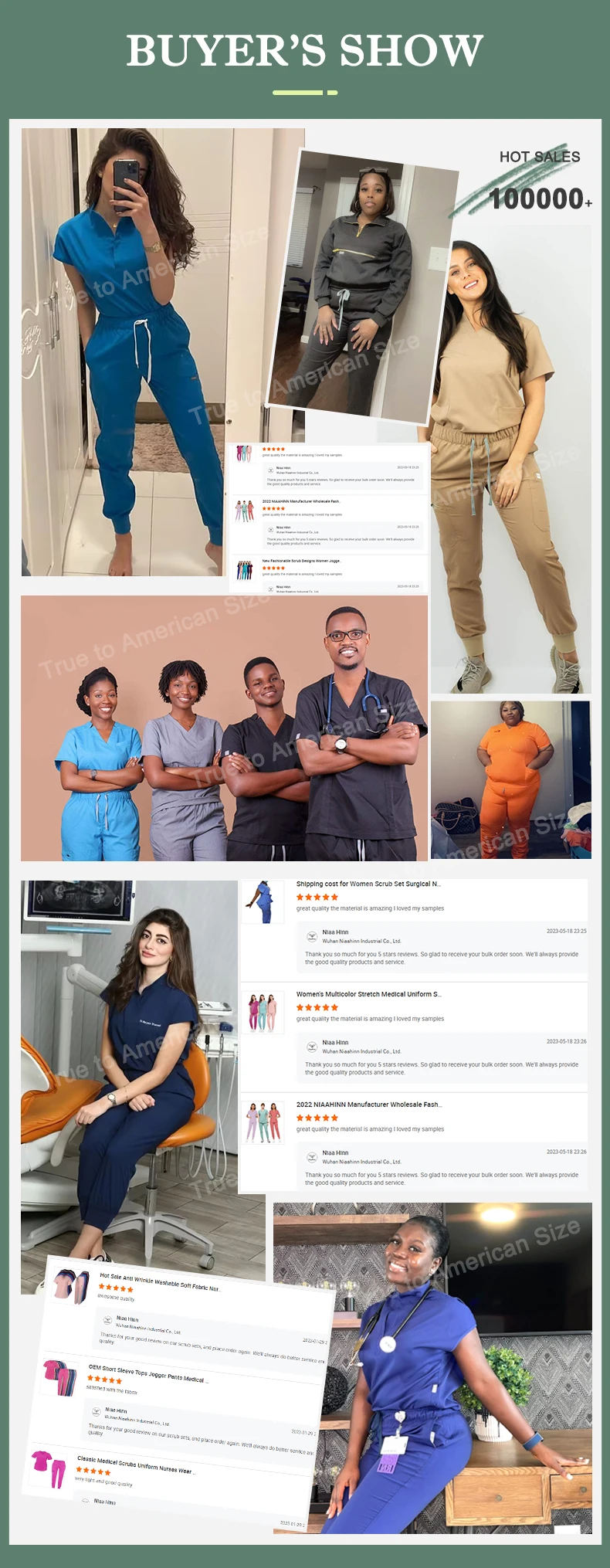 Customize Medical Nursing Hospital Uniform Jacket Joggers Scrub ...