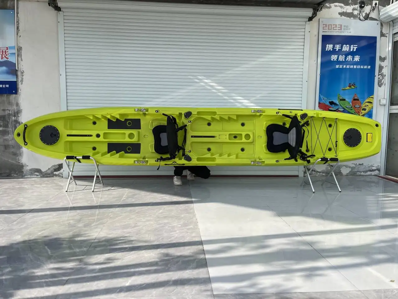 2025 LSF 15 FT 3 Pcs Detachable Sit on Top Kayak - Ideal for Fishing