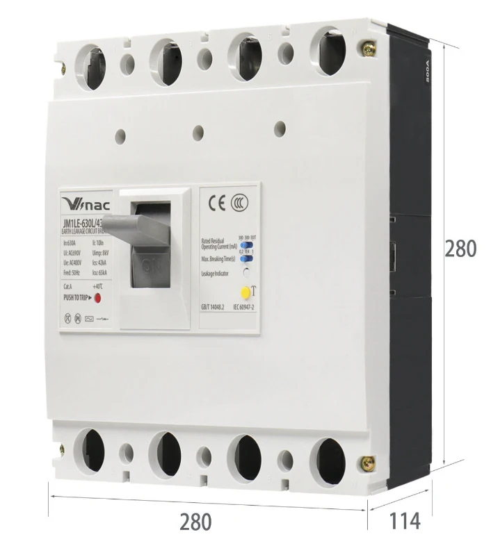 Vinac Overload Protection Mcb Mccb Elcb Plastic Shell Circuit Breaker ...