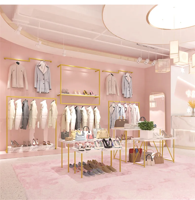 Boutique Shop Interior Design Garment Store Furniture Clothes Shop ...