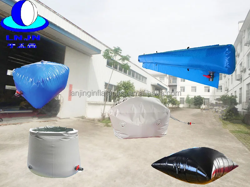 Custom Collapsible Plastic Water Storage Tanks Truck Bed Water Bladder ...