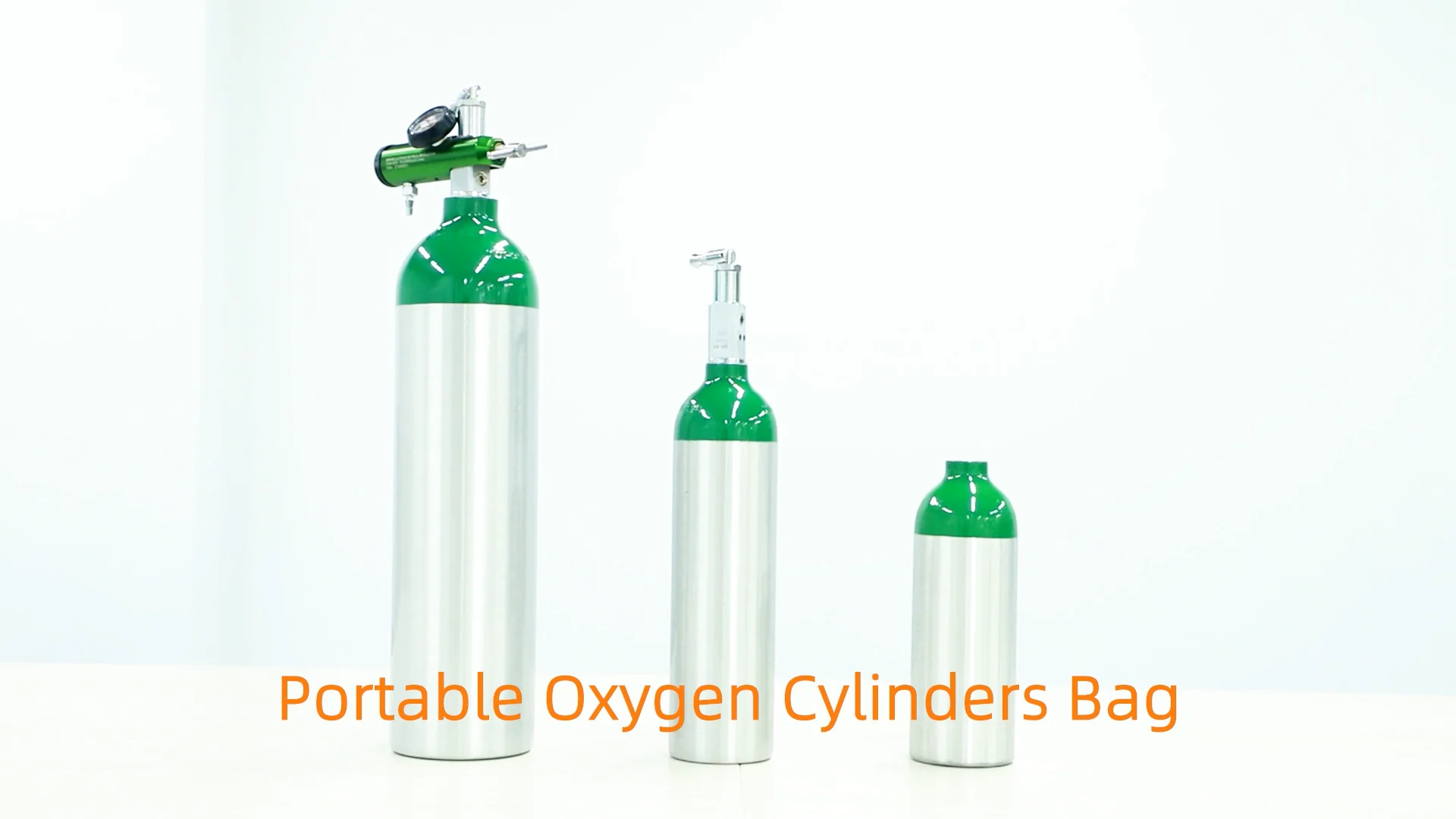 White Green Oxygen Cylinder 680liters 420liters Oxygen Container Oxygen ...