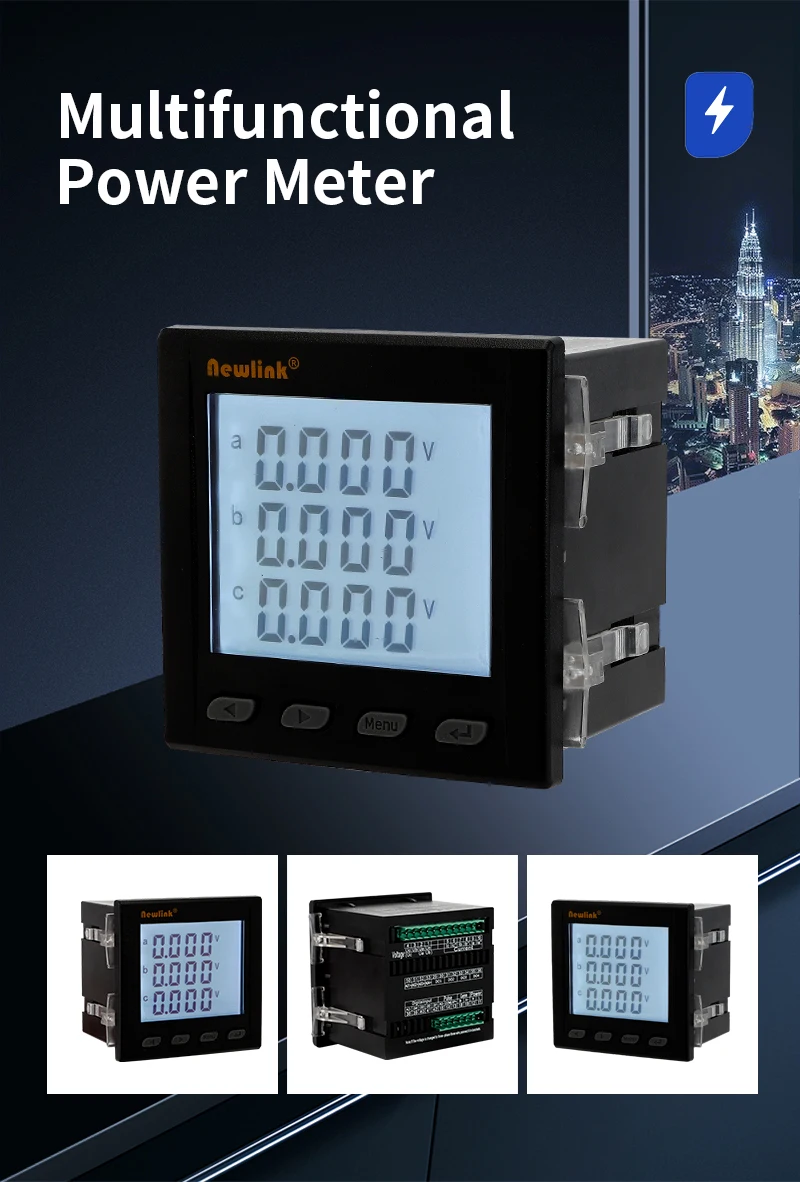 2025 High Quality Smart Multifunction Digital Energy Meter Power Panel ...