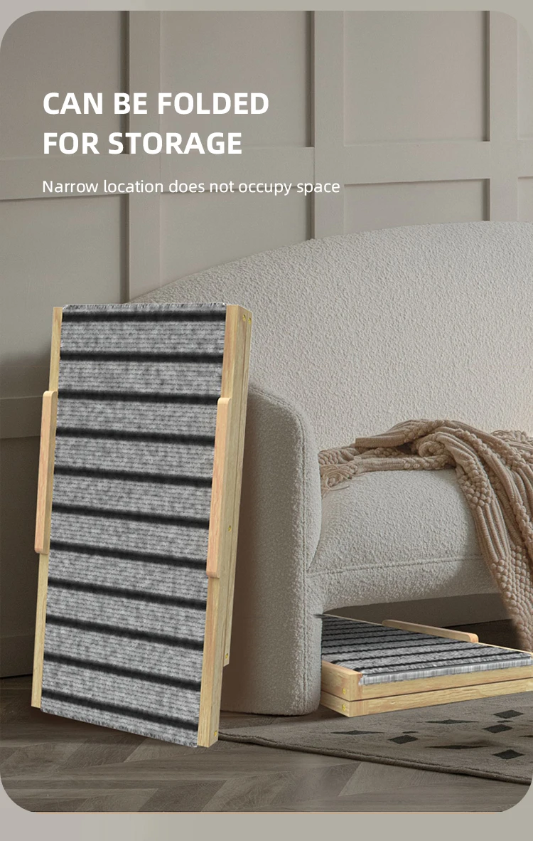 Foldable Wooden Pet Ramp Pet Ladder With Adjustable Height - Buy Dog ...