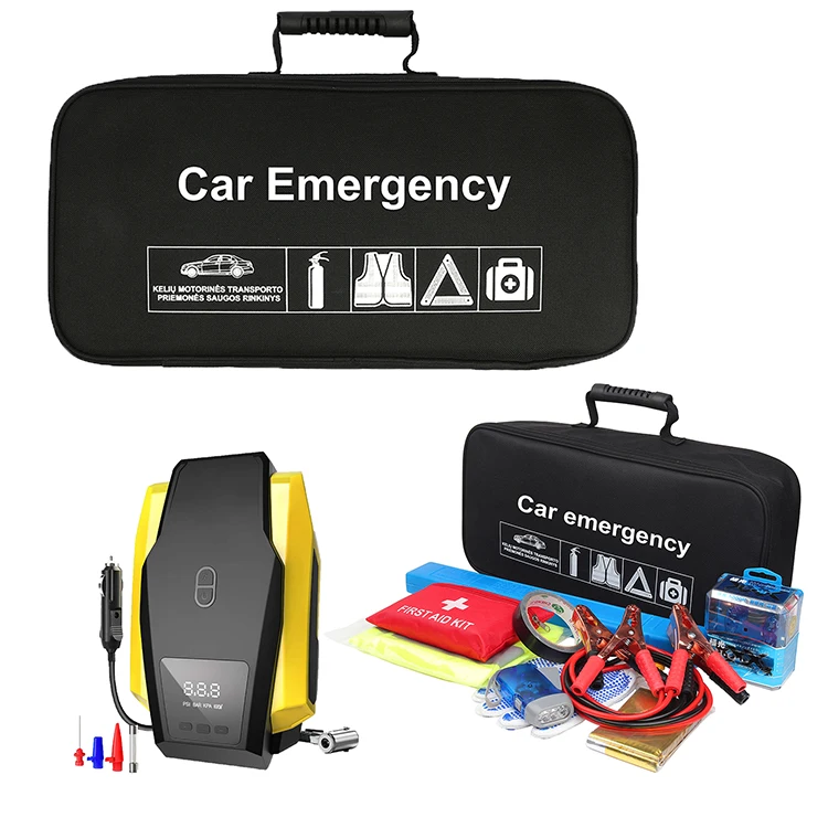 139 Pcs Car Emergency Kit Roadside Safety Tool Kit Car First Aid Kit ...