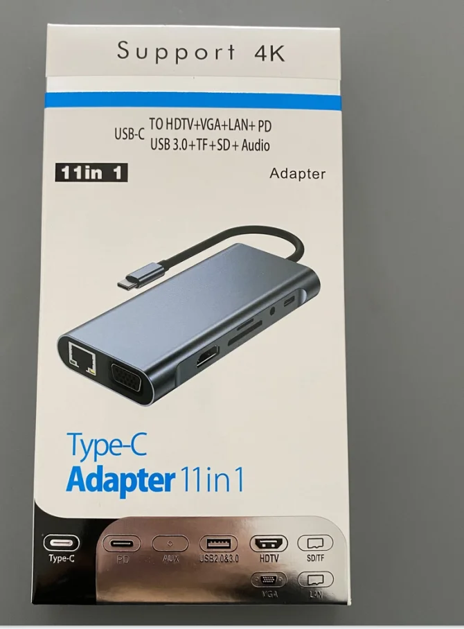 1 In 1 Docking Station Type C Usb-c Multi Hub Multifunction Type C ...