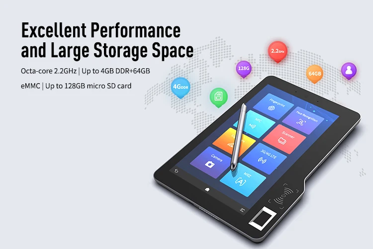 10 Inches Android Tablet Face Scan Tablet Graphic Pen Pad Tablet ...