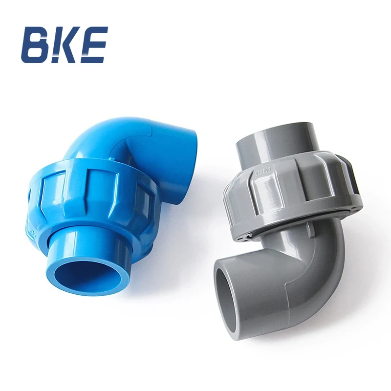 Upvc 90 Elbow Inner Teeth With Threaded Inner Wire Right Angle Elbow ...