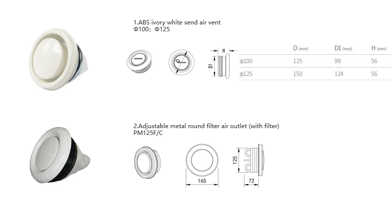 Hvac Systems Parts Round/elliptical Epp/pe/abs Pipe Air Duct For Supply ...