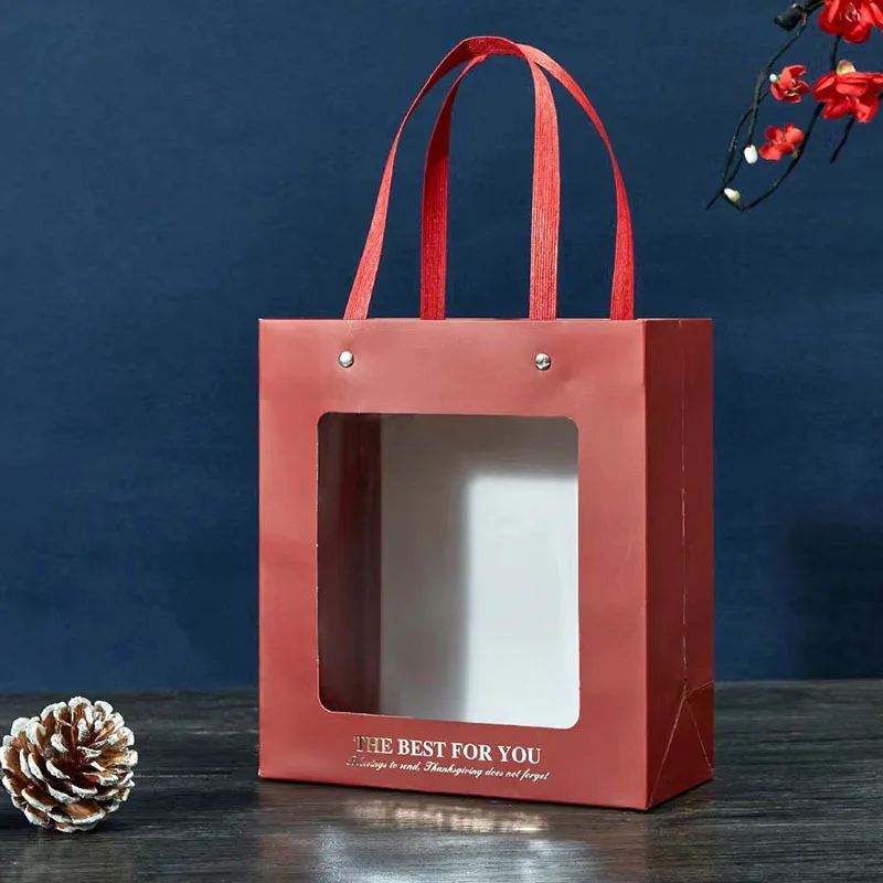 Eco Friendly Product 2023 Custom Pvc Transparent Gift Bag With Handles ...