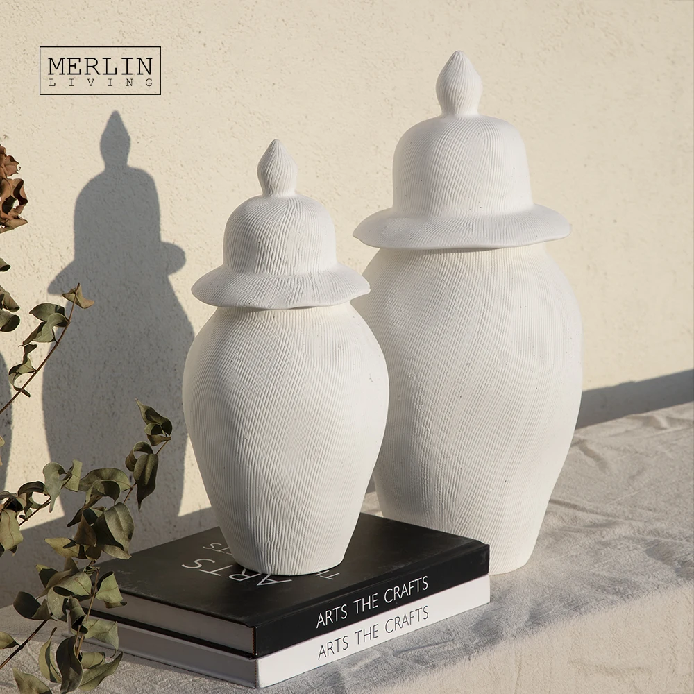 Merlin Living Large Luxury Ceramic Porcelain Vase Ginger Jars Home ...