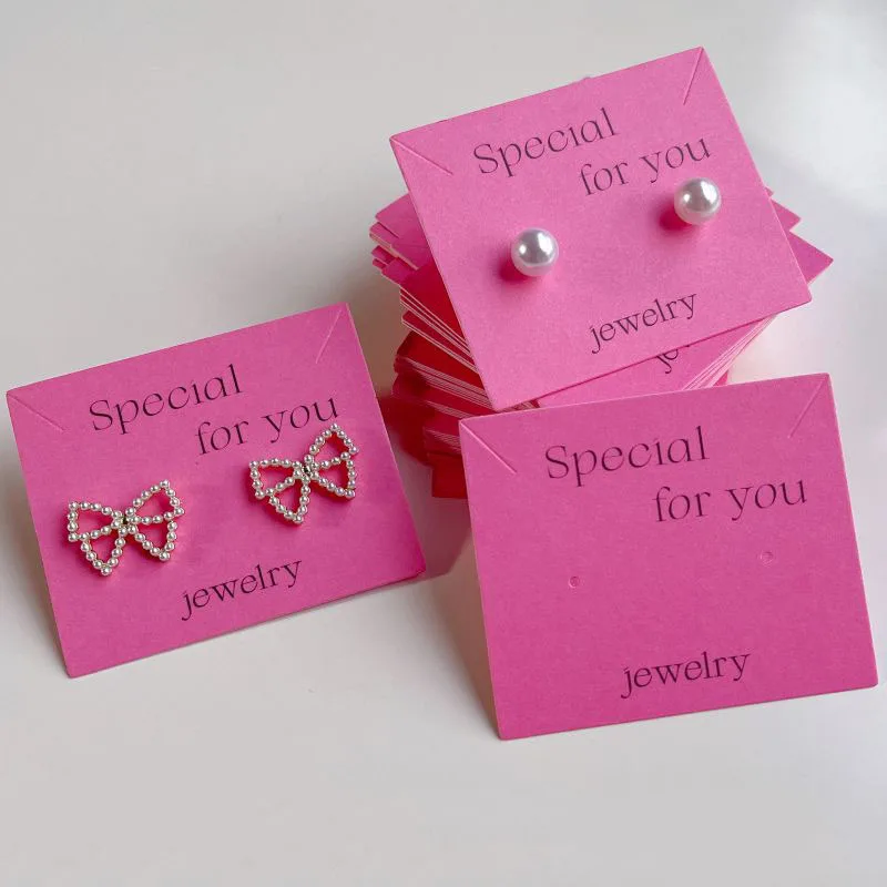 100pcs Custom Jewelry Packaging Card Personalized Jewelry Display Cards ...