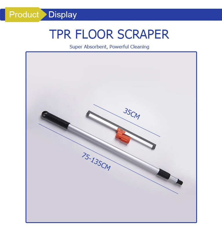 Floor Squeegee for Shower Tile Scrubber with Telescopic Pole for ...