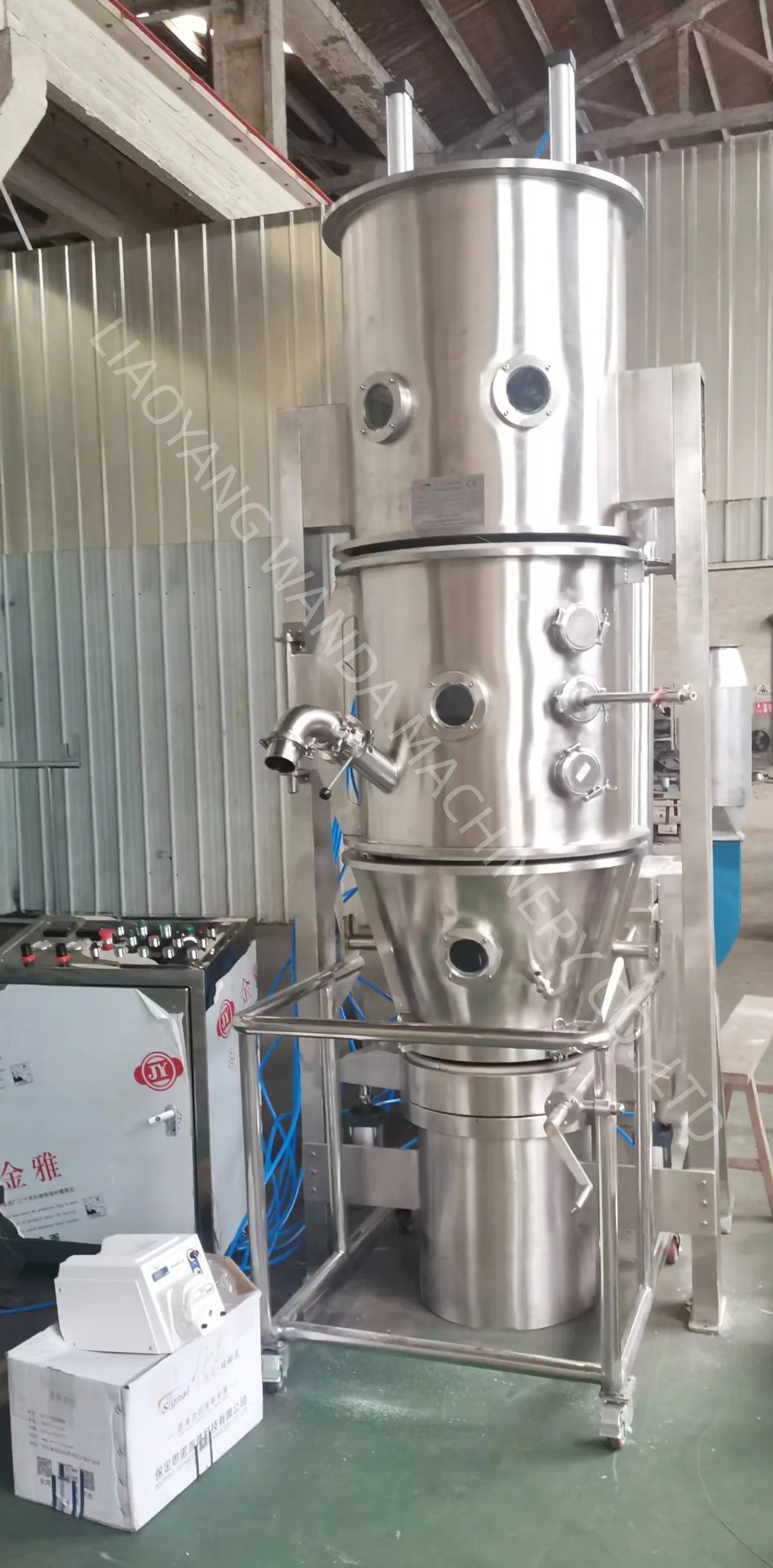 Factory Price Vertical Sus Powder Fluidized Bed Drying Machine Boiling ...