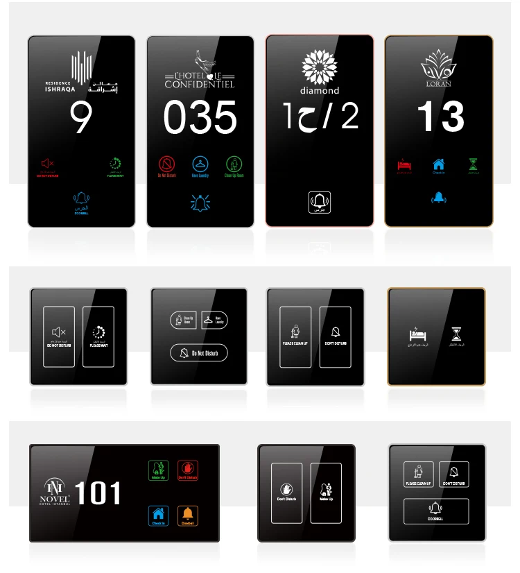 GTD OEM Customization Smart Electronic LED Door Sign With Doorbell ...