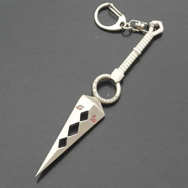 Anime Keychain Narutoes Kakashi Sword Ninja Kunai Metal Pendant Sword ...
