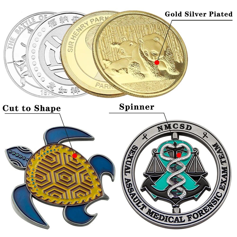 Personalized Custom Logo Challenge Coins Manufacturer 3D Zinc Alloy ...