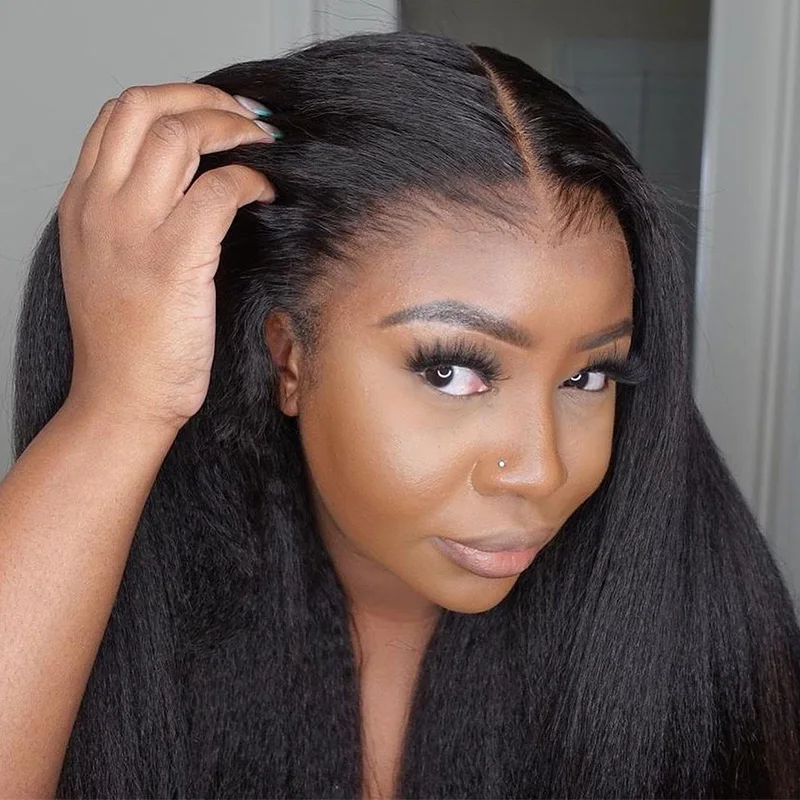 Free Shipping 4x6 Lace Closure Easy Wear Ready To Go Yaki Kinky