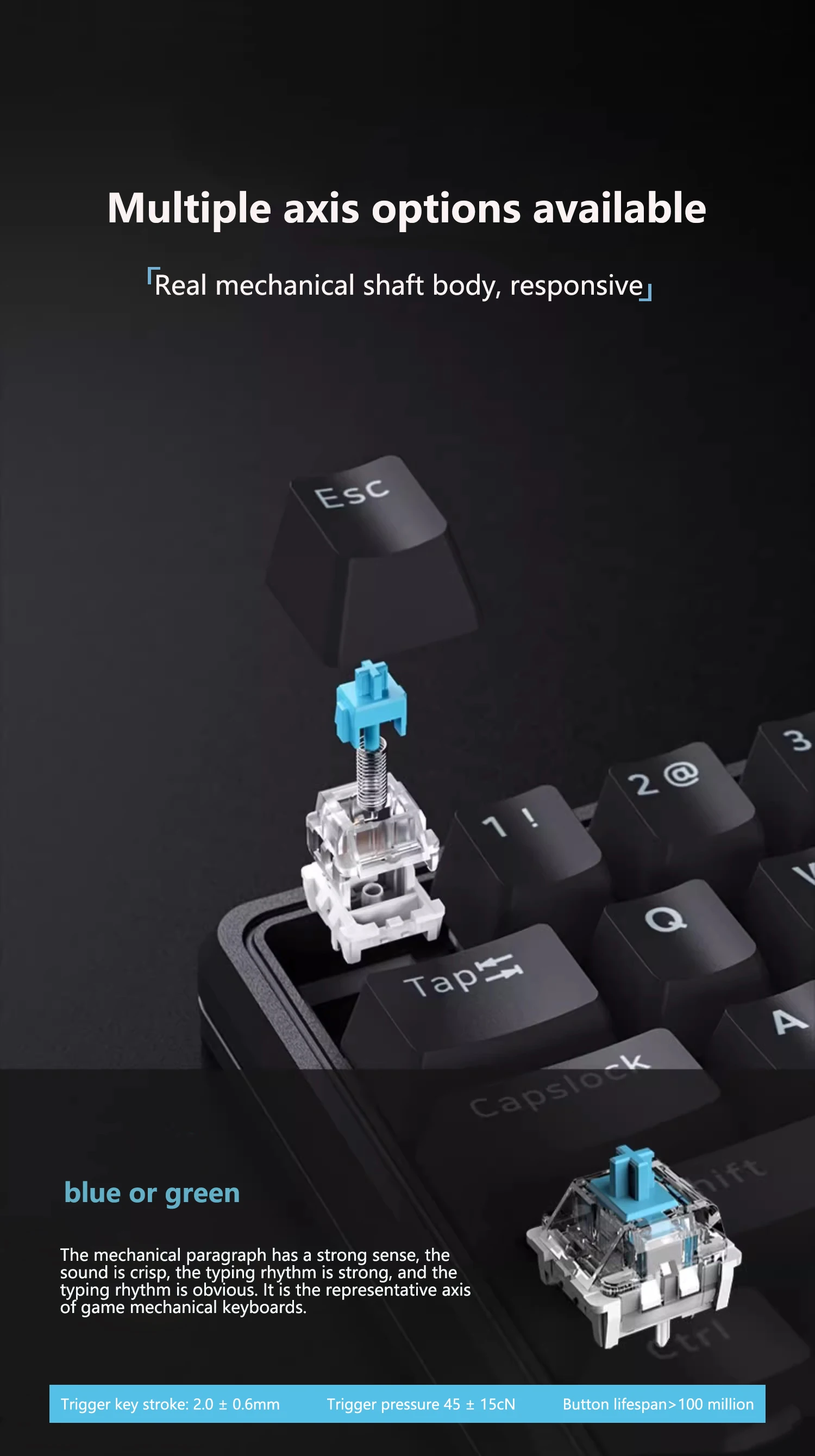 78 Keys Wired Mechanical Keyboard Gaming Keyboard Qwerty Fashion Hot ...