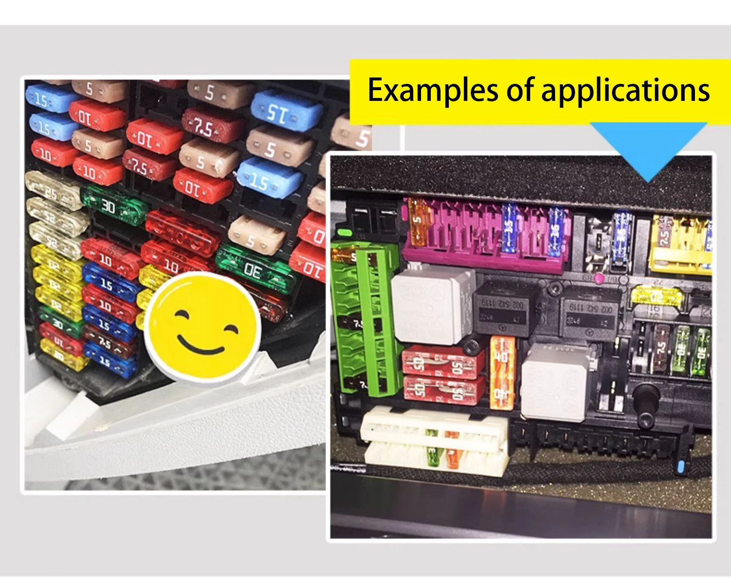 ATO/ATC Medium Automotive Fuse Strip - 100 Piece Set