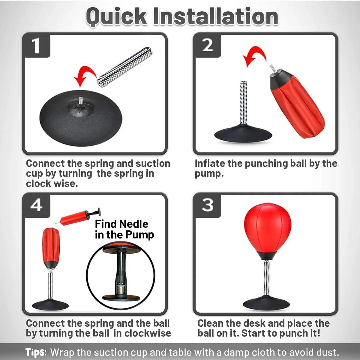 Boxing Speed Ball - Stress Buster Desktop Punching Ball