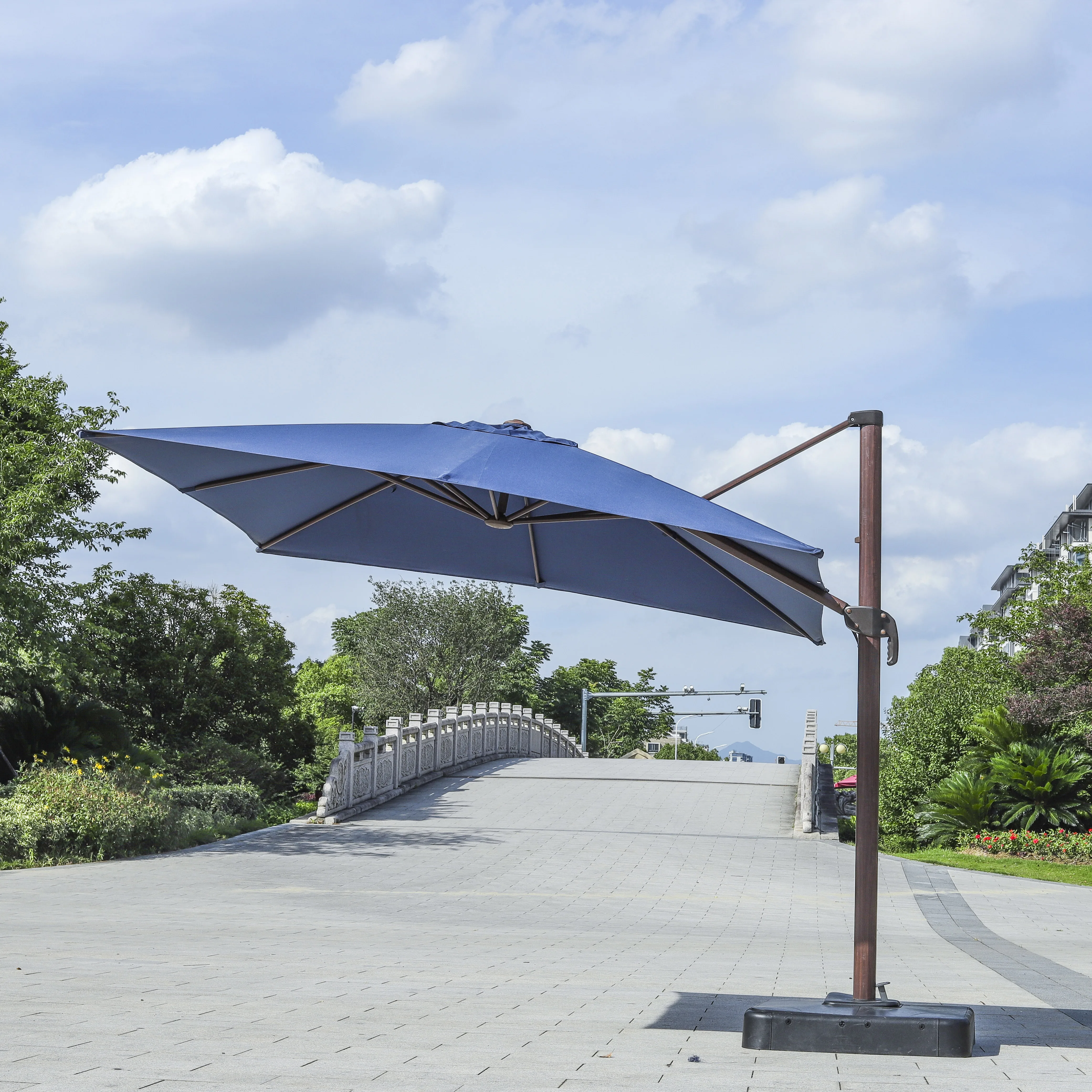 Y Sun Garden Umbrella Cantilever Parasol Luxury Custom Sun Shade ...