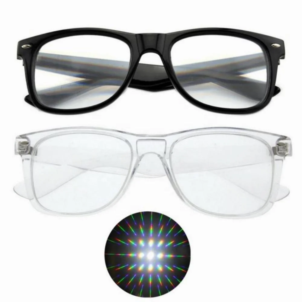 Diffraction Glasses - 3D Prism Rainbow Effect - Great Edm, Concert, and Rave Accessory| Alibaba.com