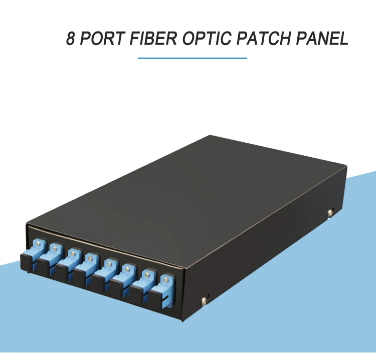 Optical Fiber Patch Panel - 8 Ports Termination Box