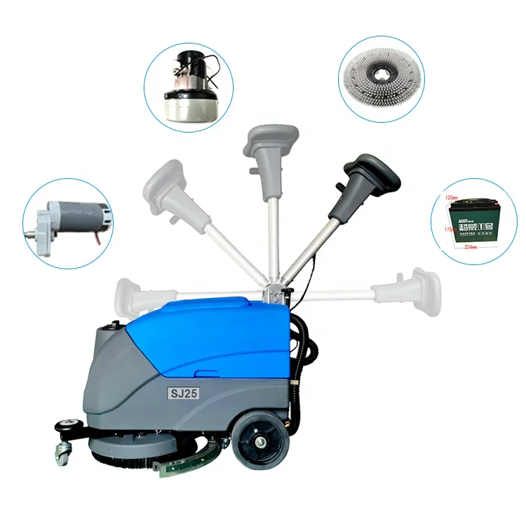 Small Size Factory Selling Walk Behind Floor Scrubber Machine Floor ...