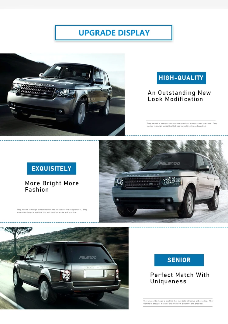 FELENDO High Quality Car Body Kit for Range Rover Vogue 2002-2009 L322 ...