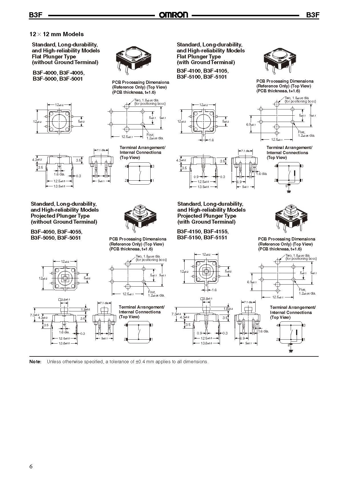 OMRON B3F Tact Switches - Reliable and Versatile Solutions