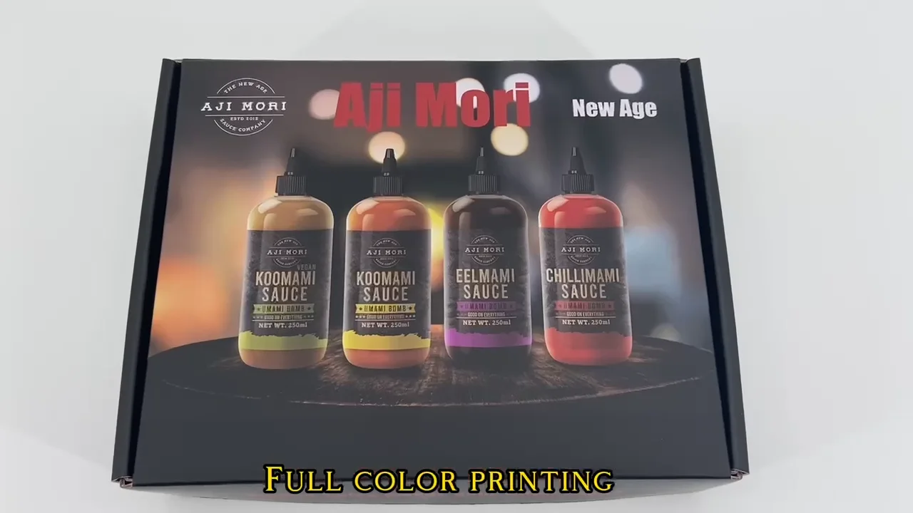 Custom 3 Bottle Hot Sauce Packaging Box - Buy Hot Sauce Packaging Box ...
