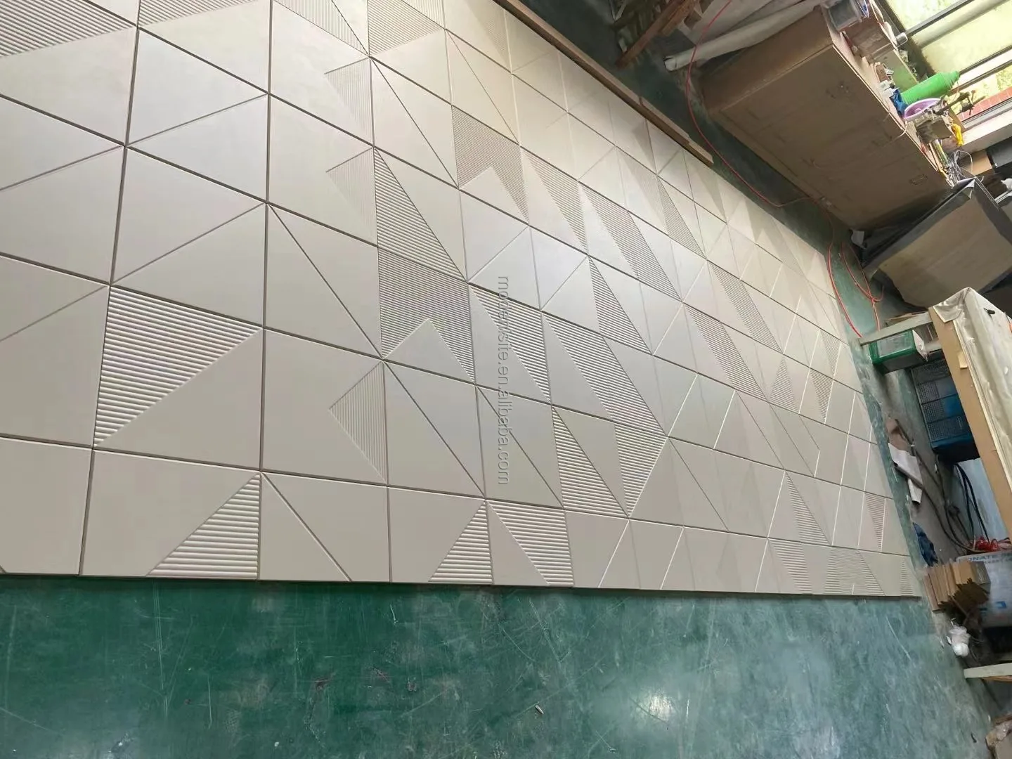 Hotel Home Decoration 3D Leather Carved Backdrop Panels