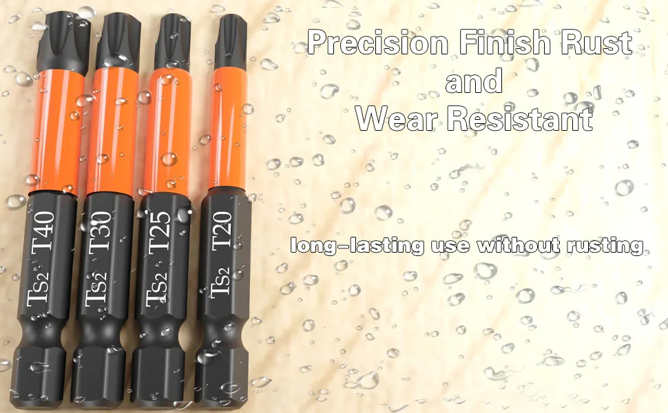 T25 Impact Torx Bit Set Security Torx Bit Tamper Resistant Star Bits 1/ ...