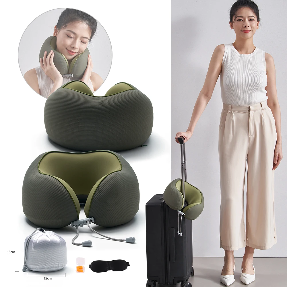 Adjustable Lock Design Neck Pillow Ergonomic Neck Head Pain Relief ...